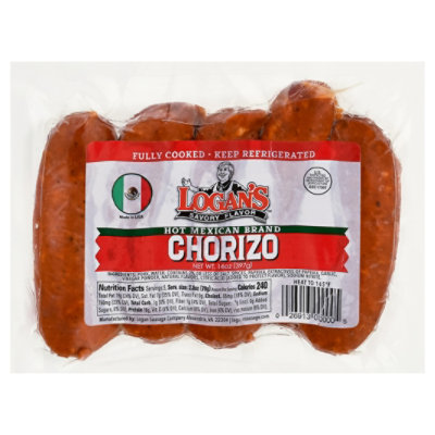 Logans Sausage Hot Mexican Chorizo - 14 OZ - Safeway