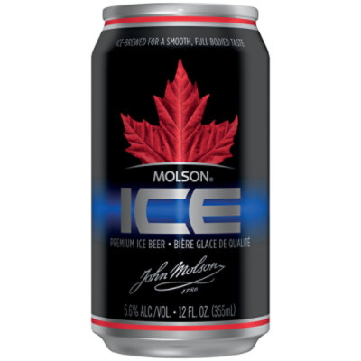 Molson Ice Beer North American Style Lager 5.6% ABV Cans - 18-12 Fl. Oz ...