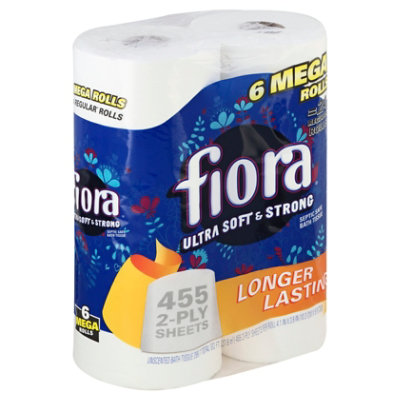 Fiora Ultra Mega 6pack Bath Tissue - 6 RL - Safeway