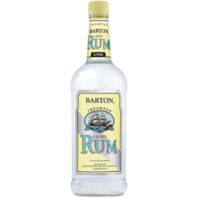 Barton Light Rum 80 Proof - 1 Litter - Albertsons