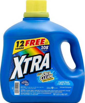 Xtra Liquid Laundry Detergent Oxi Clean - 192 FZ - Safeway