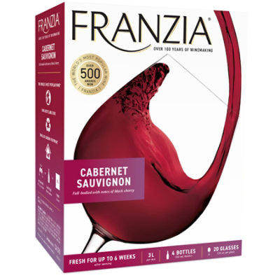 Franzia Cabernet Sauvignon Red Wine 3 Liter acmemarkets