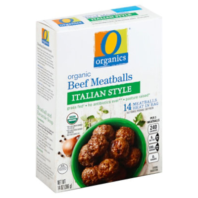 O Organic Italian Style Beef Meatballs - 14 Oz. - Safeway