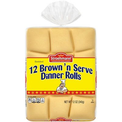 Stroehmann Brown 'n Serve Dinner Rolls - 9 Oz - Safeway