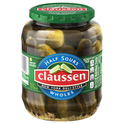 Claussen Whole Half Sour Pickles - 32 OZ - starmarket