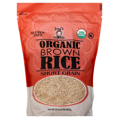 Brads Brown Rice Short Grain Organic - 32 OZ - Safeway