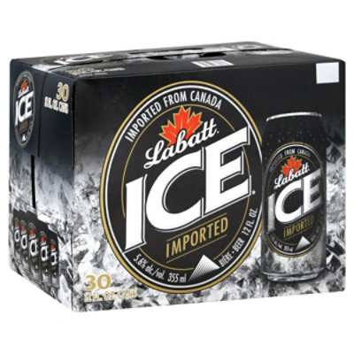 Labatt Blue Ice Lager In Long Neck Bottles - 30-12 FZ - Safeway
