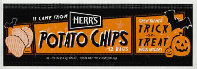 Herrs Halloween Pack 42 Count Potato Chips - 21 OZ - Haggen