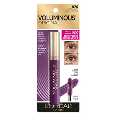 L'Oreal Paris Voluminous Original Washable Bold Eye Mascara Deep Violet ...