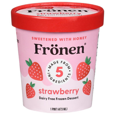 Fronen Ice Cream Strawberry Non Dairy - 16 OZ - Safeway