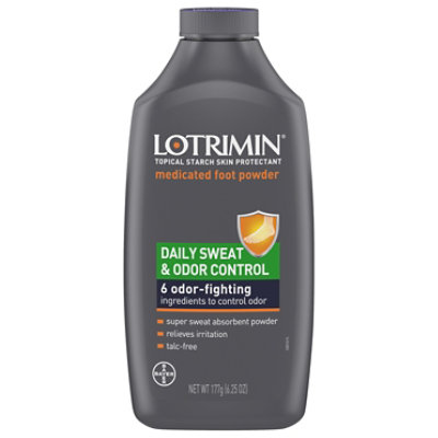 Lotrimin Daily Sweat & Odor Control Powder - 5.99 FZ - safeway