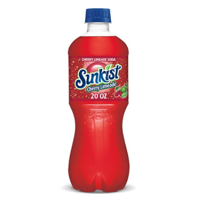 Sunkist Cherry Limeade Soda Bottle - 20 Fl. Oz. - safeway