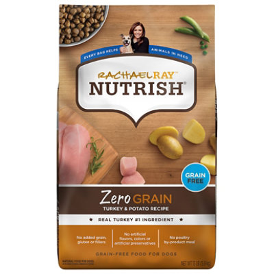 Rachael Ray Nutrish Turkey Zero Grain Dry Dog Food - 13 LB - vons