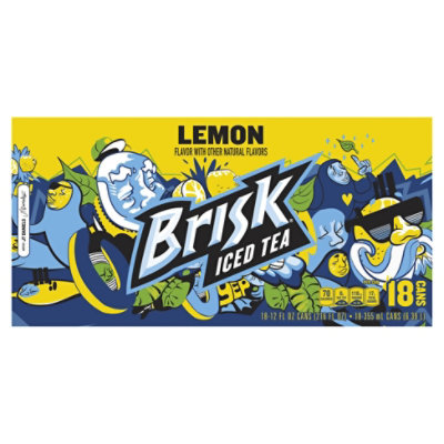 Brisk Iced Tea With Lemon 12fluid Ounce 18 Pack - 216 FZ - Safeway