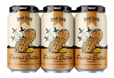 Lead Dog Peanut Butter Stout Can - 6-12 FZ - safeway