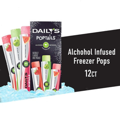 Dailys Poptails - 12-100 ML - albertsons