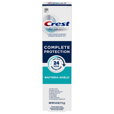 Crest Pro-Health Complete Protection Toothpaste Bacteria Shield - 4 Oz ...