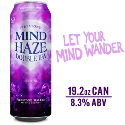 Firestone Walker Double Mind Haze Hazy Beer IPA Can - 19.2 Fl. Oz ...