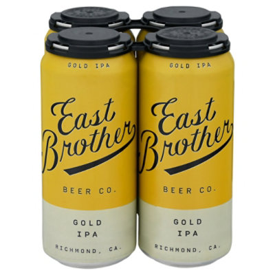 East Brother Gold Ipa In Cans - 4-16 FZ - Safeway