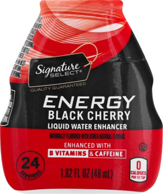Signature SELECT Liquid Water Enhancer Energy Black Cherry - 1.62 FZ ...