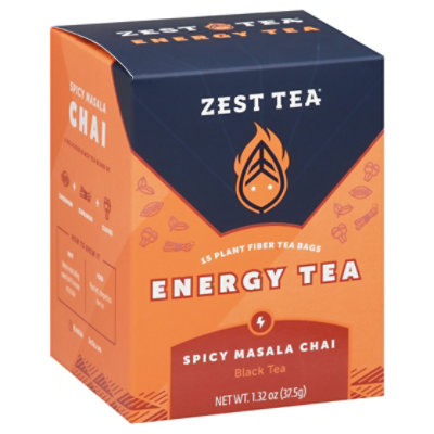 Zest Tea Energy Tea Spicy Masala Chai - 15 CT - Safeway