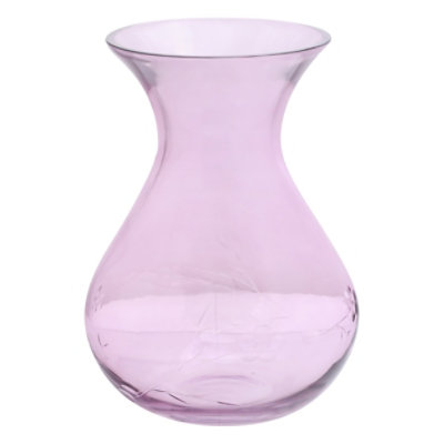 Overjoyed Boutique Design Large Chiseled Flower Pink Vase 8.75 Inches ...