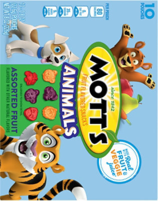 Motts Animals Assorted Fruit Flavored Snacks 10 Count - 8 OZ - tomthumb