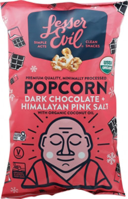 Lesser Evil Popcorn Rte Drk Chc Ssalt - 5 OZ - Haggen