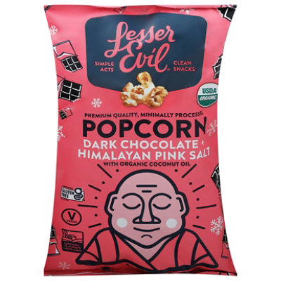 Lesser Evil Popcorn Rte Drk Chc Ssalt - 5 OZ - Haggen