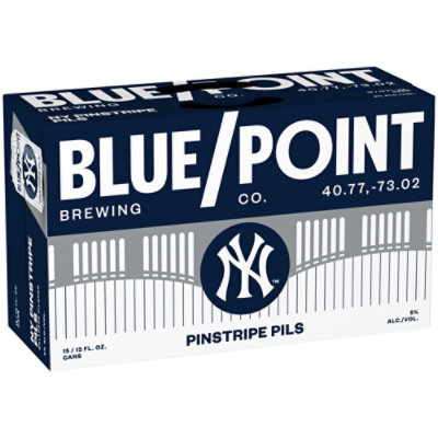 Blue Point NY Pinstripe Pilsner Cans - 15-12 Fl. Oz. - Safeway
