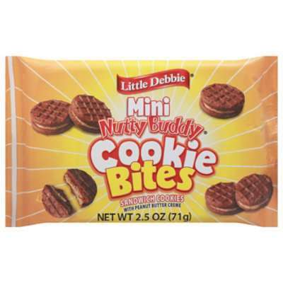 Snack Cakes Little Debbie Snack Mini Cookie Bites Nutty Buddy - 2.5 OZ ...