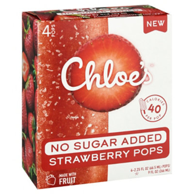 Chloes Bars Strawberry No Sugar Added - 9 OZ - Haggen