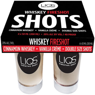 Liqs Fire Shot - 4-50 ML - vons