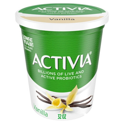Activia Low Fat Probiotic Vanilla Yogurt - 32 Oz - Kings Food Markets