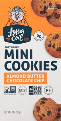 Lesser Evil Cookie Almnd Bttr Choc Chip - 4.4 OZ - safeway