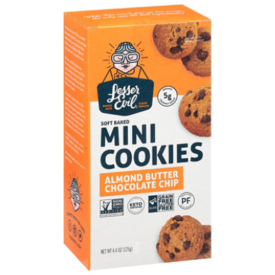 Lesser Evil Cookie Almnd Bttr Choc Chip - 4.4 OZ - safeway