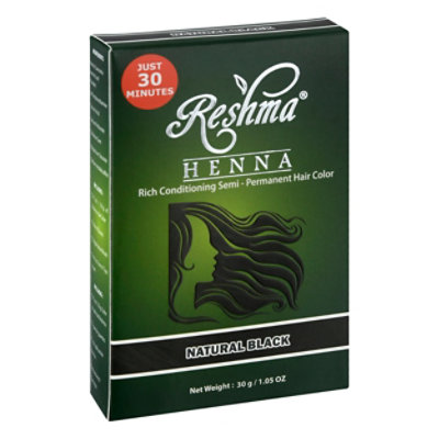 Reshma Henna Hair Color Natural Black - EA - jewelosco