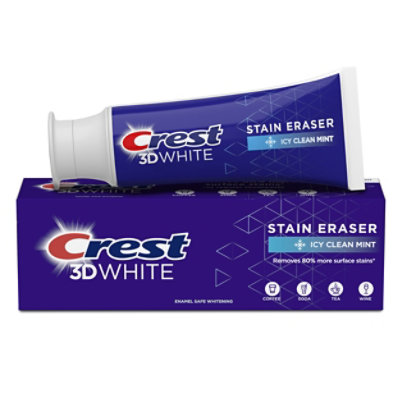Crest 3dw Tp Stain Eraser Icy Clean Mint - 3.1 OZ - safeway