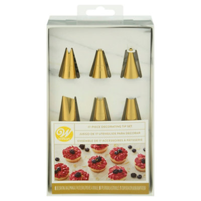 17 Piece Decorating Tip Set With Bags And Coupler - 17 CT - safeway