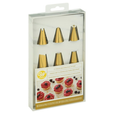 17 Piece Decorating Tip Set With Bags And Coupler - 17 CT - safeway