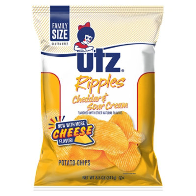 Utz Cheddar & Sour Cream Ripple Chip - 8.5 OZ - Safeway