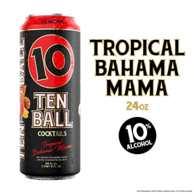 10 Ball Tropical Bahama Mama Cocktail In A Can - 24 FZ - acmemarkets