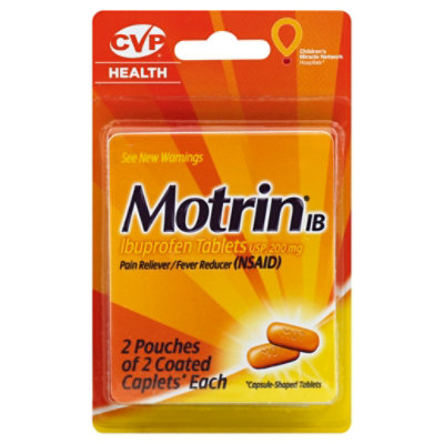 Motrin 200 Mg Ibuprofen Tablets - 4 Count - vons
