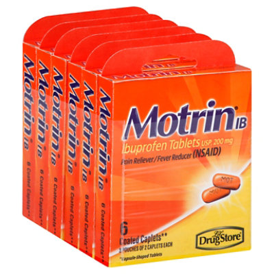 Motrin Caplets Trial Size - 6 Count - safeway