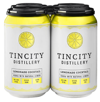 Tin City Distillery Lemonade Cocktail - 355 ML - vons