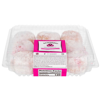 Ct Bakery-mini Raspberry Filled Donuts Yeast Raised Donuts With ...