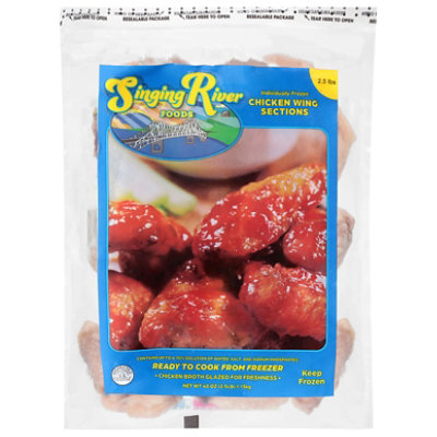 Singing River Marinated Chicken Wing Sections With Chicken Broth Glaze ...