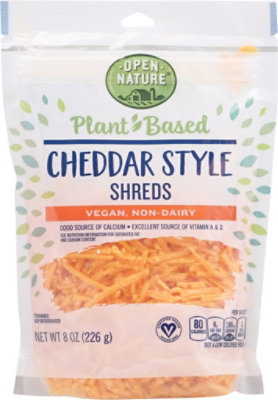 Open Nature Plant Based Cheddar Shred - 8 OZ - Safeway