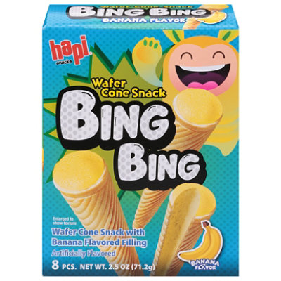 Hapi Bing Bing Banana Cone Snack - 2.5 Oz - vons