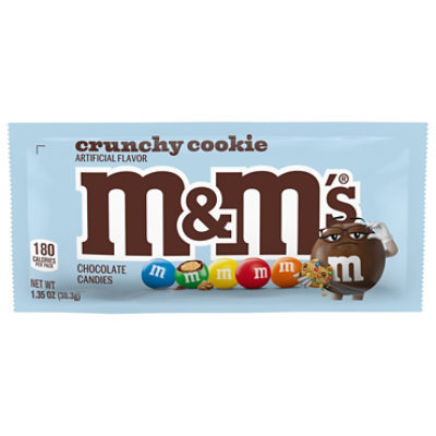 M&M’S New Crunchy Cookie Milk Chocolate Single Size Candy Pack - 1.35 ...